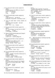 B1 Level Worksheets
