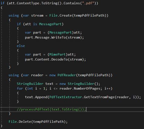 C Mailkit Attachment Write To Memorystream Stack Overflow