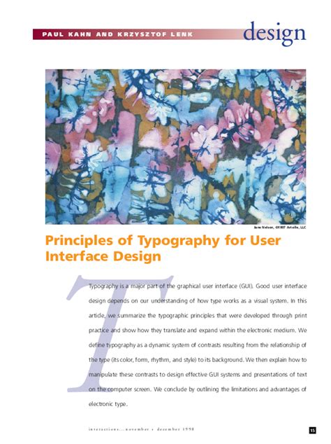 pdf principles of typography for user interface design
