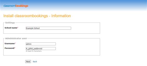Installation Classroombookings Self Hosted Documentation