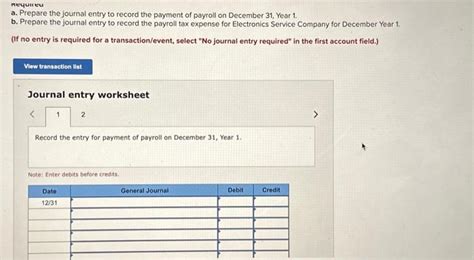 Solved Electronics Service Company Pays Salaries Monthly On