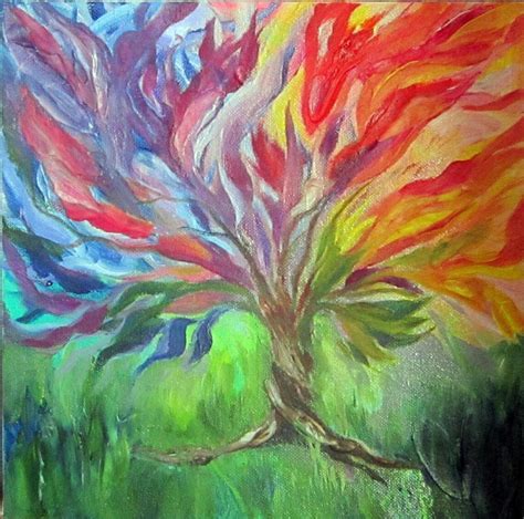 Tree Of Life Paintings On Canvas Etsy