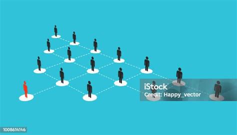 창의적인 벡터 일러스트 레이 션의 성장 하는 투명 배경에 고립 연결 사람들이 소셜 네트워크 계획을 추상화 합니다 회사 기업 부서