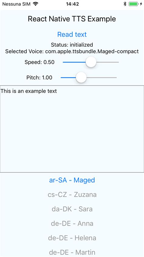 Github Themostazareact Native Tts Example