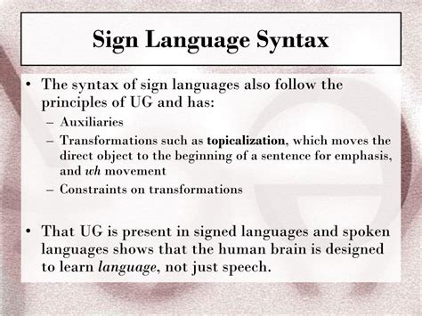Ppt Ch 2 Syntax The Sentence Patterns Of Language Powerpoint