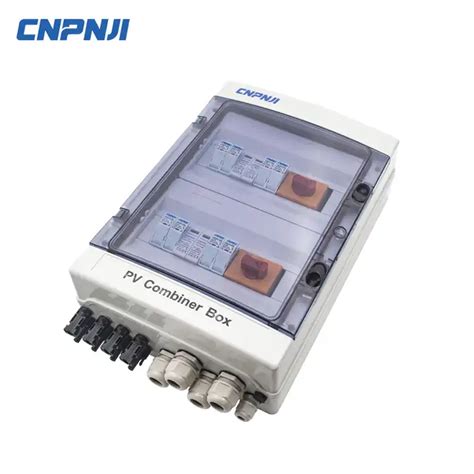 Solar System Dc Pv Combiner Box 4 Strings Input 1 Output With Spd And