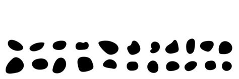 Random Blob Organic Pattern Spot Shape Amorphous Vector Image