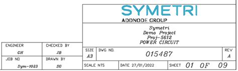 How To Setup And Update Title Blocks Within Electrical Projects