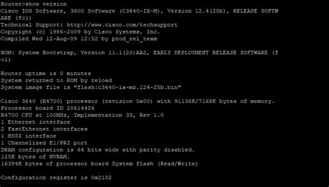 Router 3640 Ios 12 4 25b [issues] Cisco Community