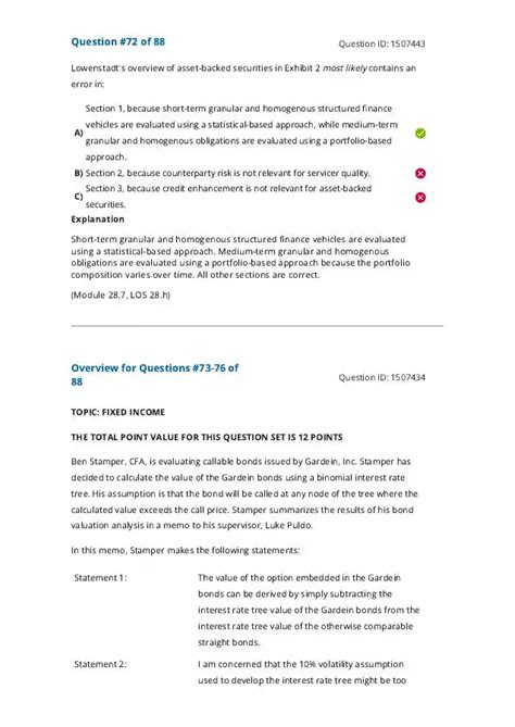 Cfa Level Ii Mock Exam 2 Answers Edubirdie