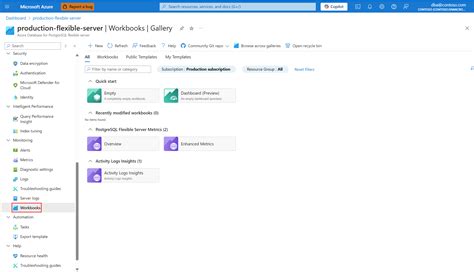 使用 Azure 監視器活頁簿進行監視 Azure Database For Postgresql Microsoft Learn