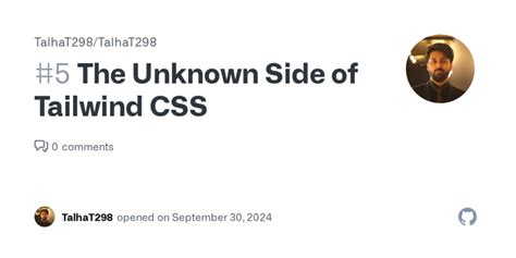 Talha Tarique On Linkedin The Unknown Side Of Tailwind Css · Issue 5