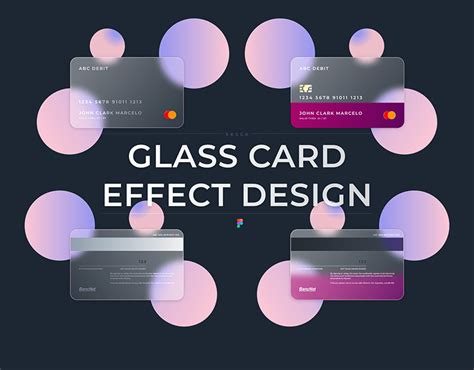 Glass Card Effect Design On Behance