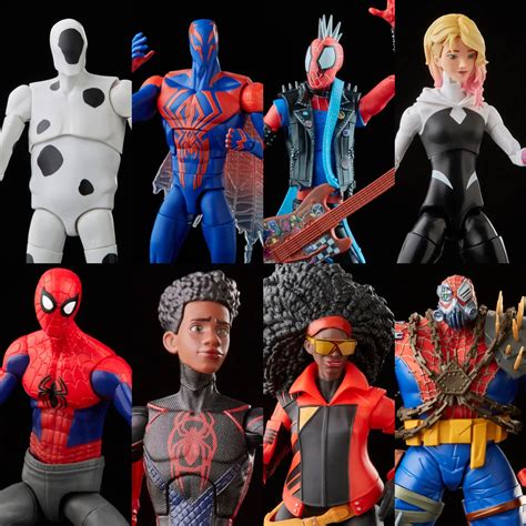 마블 레전드 스파이더맨 피규어 우주 2099 펑크 그웬 스팟 6 인치 피규어 새로운 액션 피규어 수집용 장난감 어린이 선물