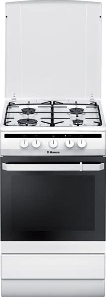 Газовая плита Hansa Fcgw51003 газовая духовка газ контроль духового шкафа белый купить по