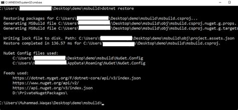 Khôi phục và xây dựng với MSBuild Dongthoigian net
