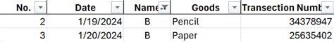 Excel How To Filter Data Following Table List Stack Overflow