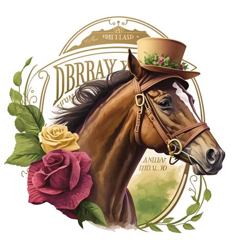 Kentucky Derby Clipart Pferderennen Silhouette Vektorgrafiken
