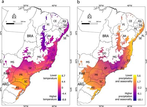 Spatial Distribution Of Component Scores Of The Climatic Conditions