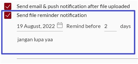 How To Manage File Reminder Feature Mekari Talenta