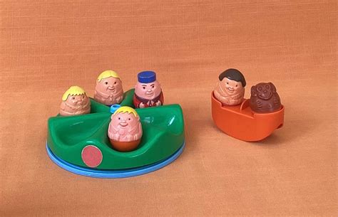 Vintage Airfix Weebles Playground Set Roundabout See Saw And 6