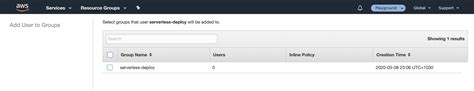 Creating A Serverless Deploy User With Aws Iam