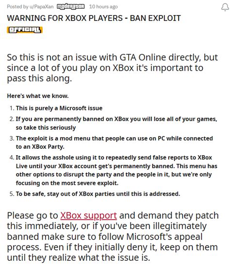 Psa Xbox Exploit Allegedly Letting Hackers Ban User Accounts