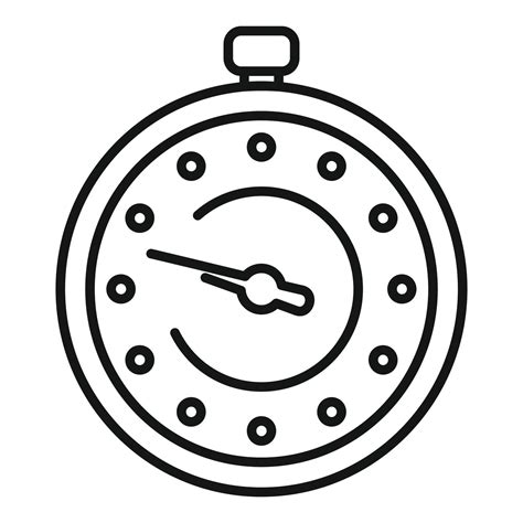 Sport Stopwatch Icon Outline Vector Stop Timer 15109545 Vector Art At Vecteezy
