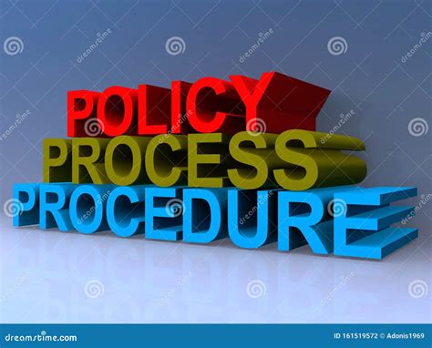 Policy Process Procedure Stock Illustration Illustration Of Rule