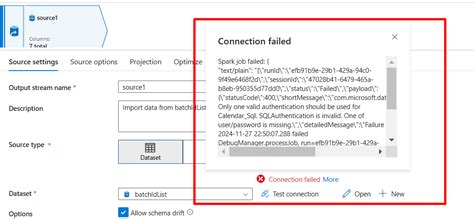 Cannot Connect To Azure Sql Source From Mapping Data Flow Microsoft Qanda