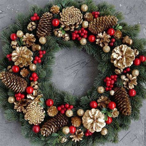 Идеи новогоднего декора для дома квартиры комнаты Рождественские дверные украшения