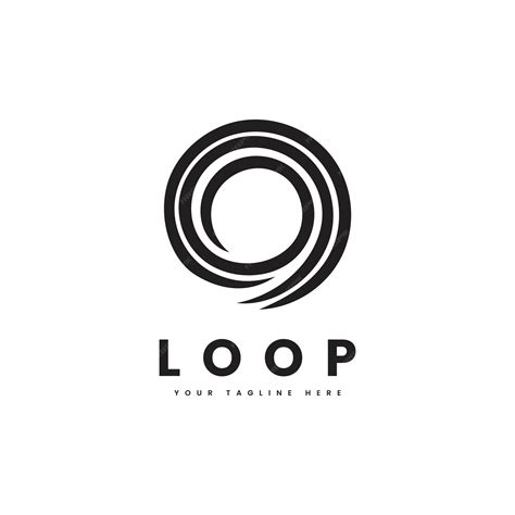 Premium Vector Infinity Loop Logo In Minimalist Style Vector Loop Silhouette Suitable For