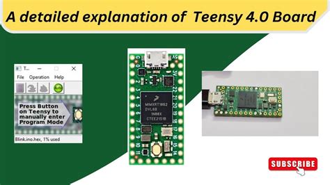 How To Use Teensy 4 0 Board In Arduino Ide Youtube