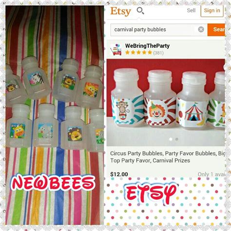 Diy Dollar Store Mini Bubbles For Circus Carnival Party