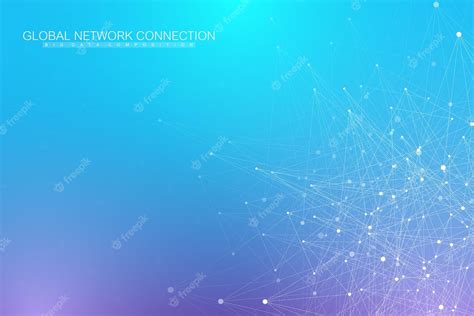 Premium Vector Big Data Visualization Geometric Abstract Background Visual Information Complexity