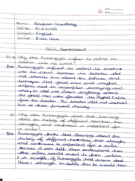 English Assignment Pdf