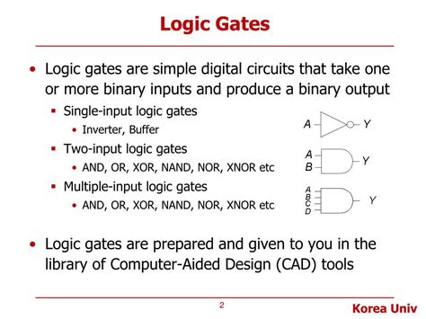 Ppt Lecture 2 Logic Gates Powerpoint Presentation Free Download