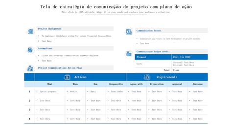 Os 10 Principais Modelos De Planos De Ação De Projetos Com Exemplos E