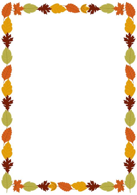 Fall Border Template