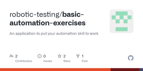 Github Robotic Testingbasic Automation Exercises An Application To Put Your Automation Skill