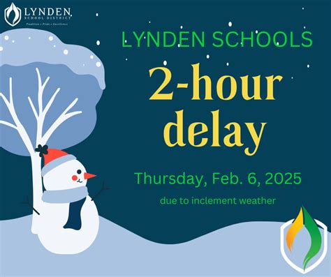 Two Hour Delay On Thursday Feb 6 Lynden School District