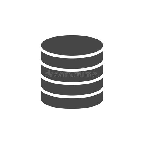 Database Sign Icon Relational Database Schema Vector Stock Vector