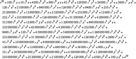 automatically arrange polynomials for optimal readability
