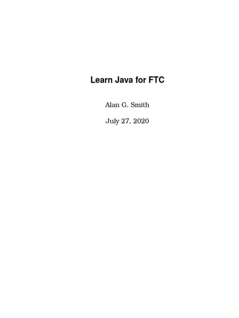 Learnjavaforftc 1 Pdf Integer Computer Science Data Type