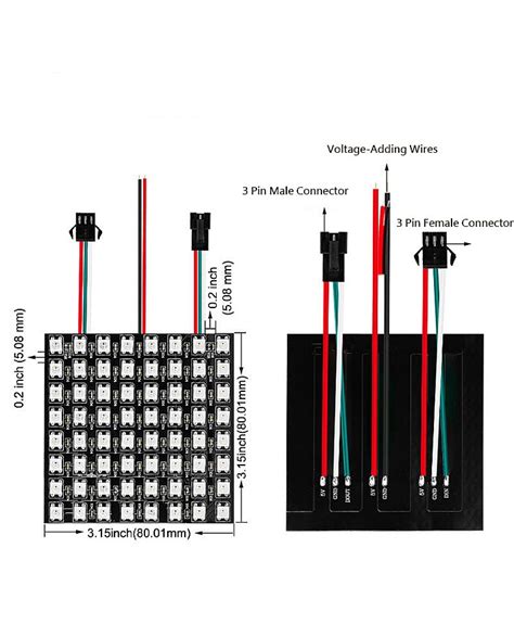 WS B Programmable LED Matrix Panel Screen