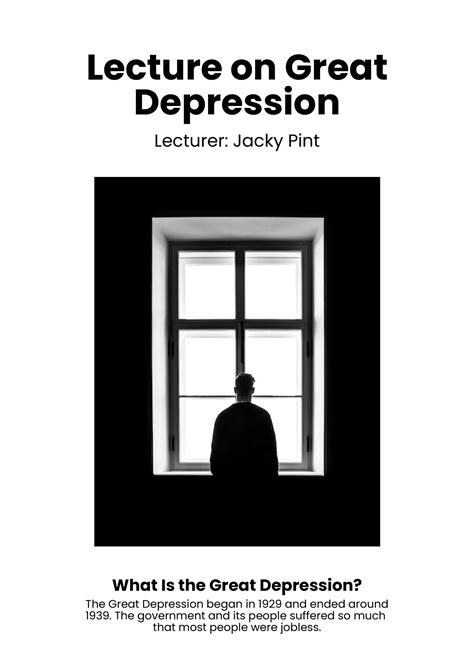 Lecture Handout Template In Illustrator Word Psd Download