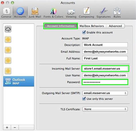 Updating Your Apple Mail Settings