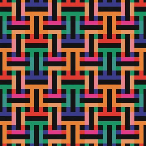 Premium Vector Seamless Colorful Geometric Tile Pattern Design Vector Illustration