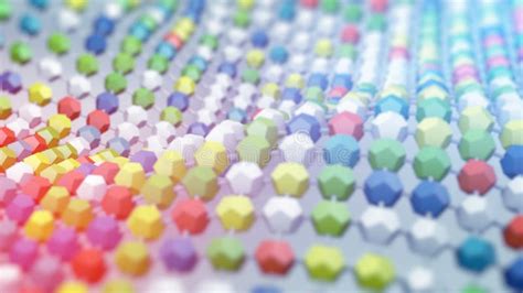 Atom Grid Vector Icon Abstract Technology Connection Structure Science