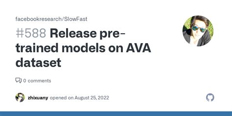 release pre trained models on ava dataset · issue 588